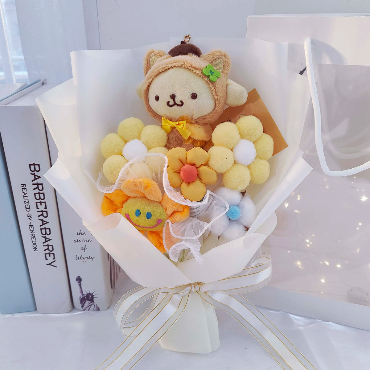 Sanrio Pompompurin Plush Flower Bouquet – LoveJojo